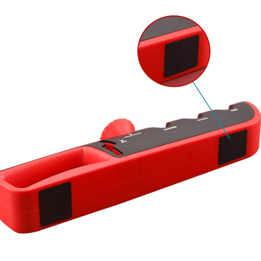 BWONE Knife Sharpener Kitchen Professional 4 in 1 Blade Sharpening Tool with Adjustable Angle Button, Suitable for Various Knives to Quickly Repair Restore Polish