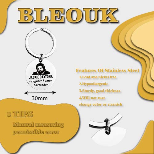 BLEOUK What Do We DO In The Shadows Jackie Daytona Regular Human Bartender Keychain (JACKIE DAYTONA)