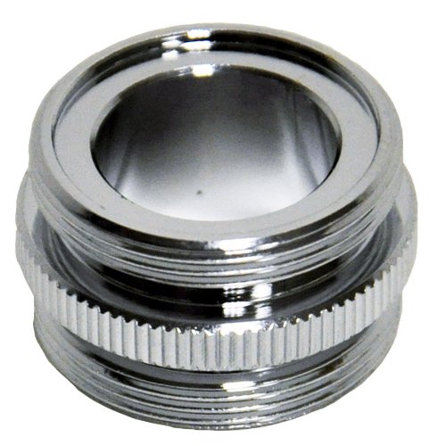 Danco 10524 15/16 in.-27M x 15/16 in.-27M Chrome Male/Male Aerator Adapter, Chrome
