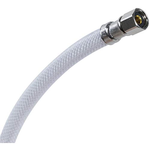 Certified Appliance Accessories Ice Maker Water Line, 2 Feet, Polyester-Reinforced PVC, White