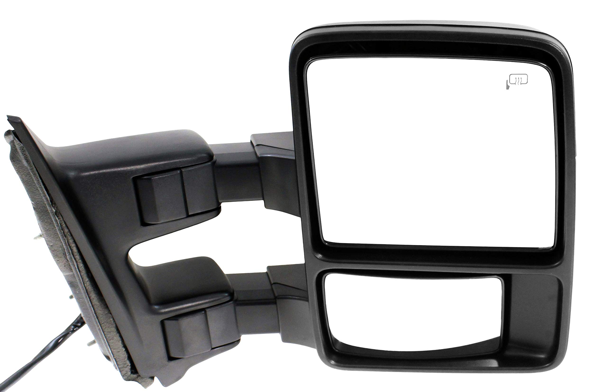 Kool Vue Passenger Side Power Heated Towing Mirror for Ford F-250 F-350 Super Duty F-450 Super Duty 2011-2012 Power Fold With Signal Light; Without Memory Auto Extend Textured