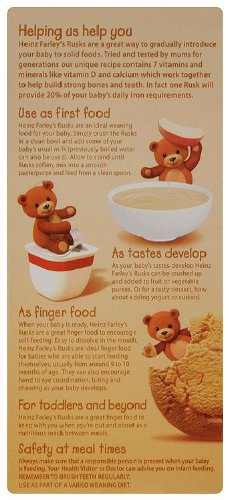 Heinz Farley Rusks, Biscuits For Baby's & Toddlers, 5.3-Ounce Boxes (Pack of 6)