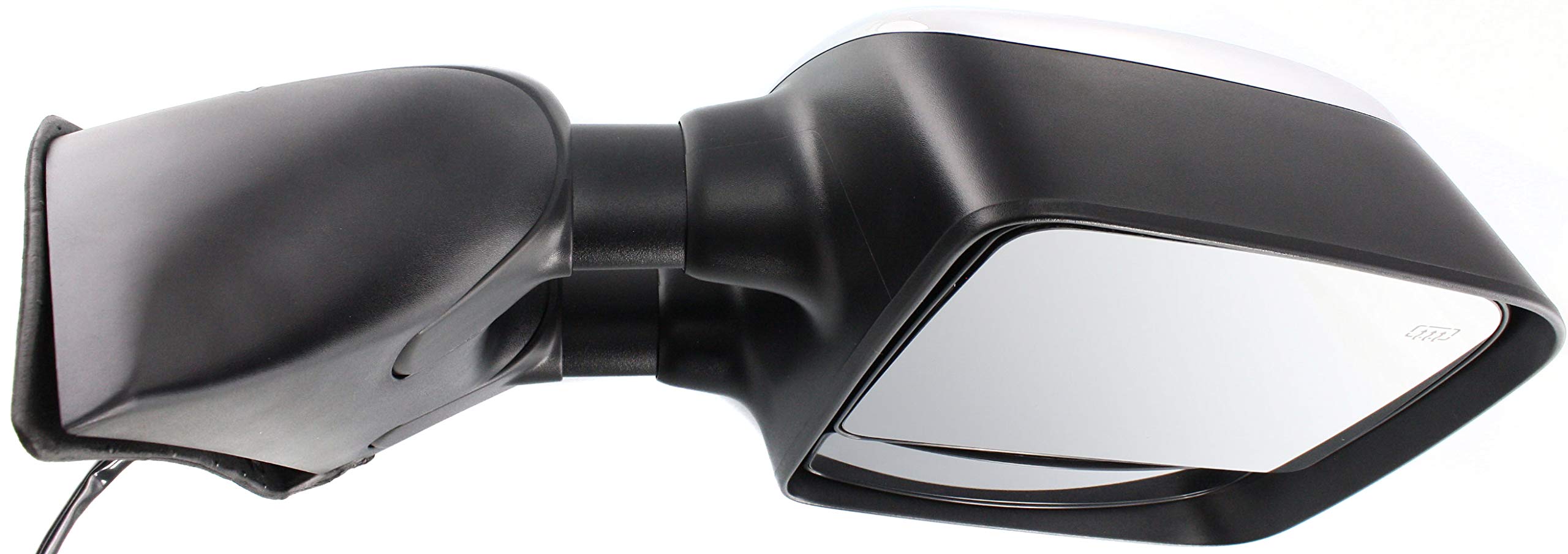Kool Vue Passenger Side Power Heated Towing Mirror for Nissan Titan 2004-2015 With Memory Chrome With Towing Package