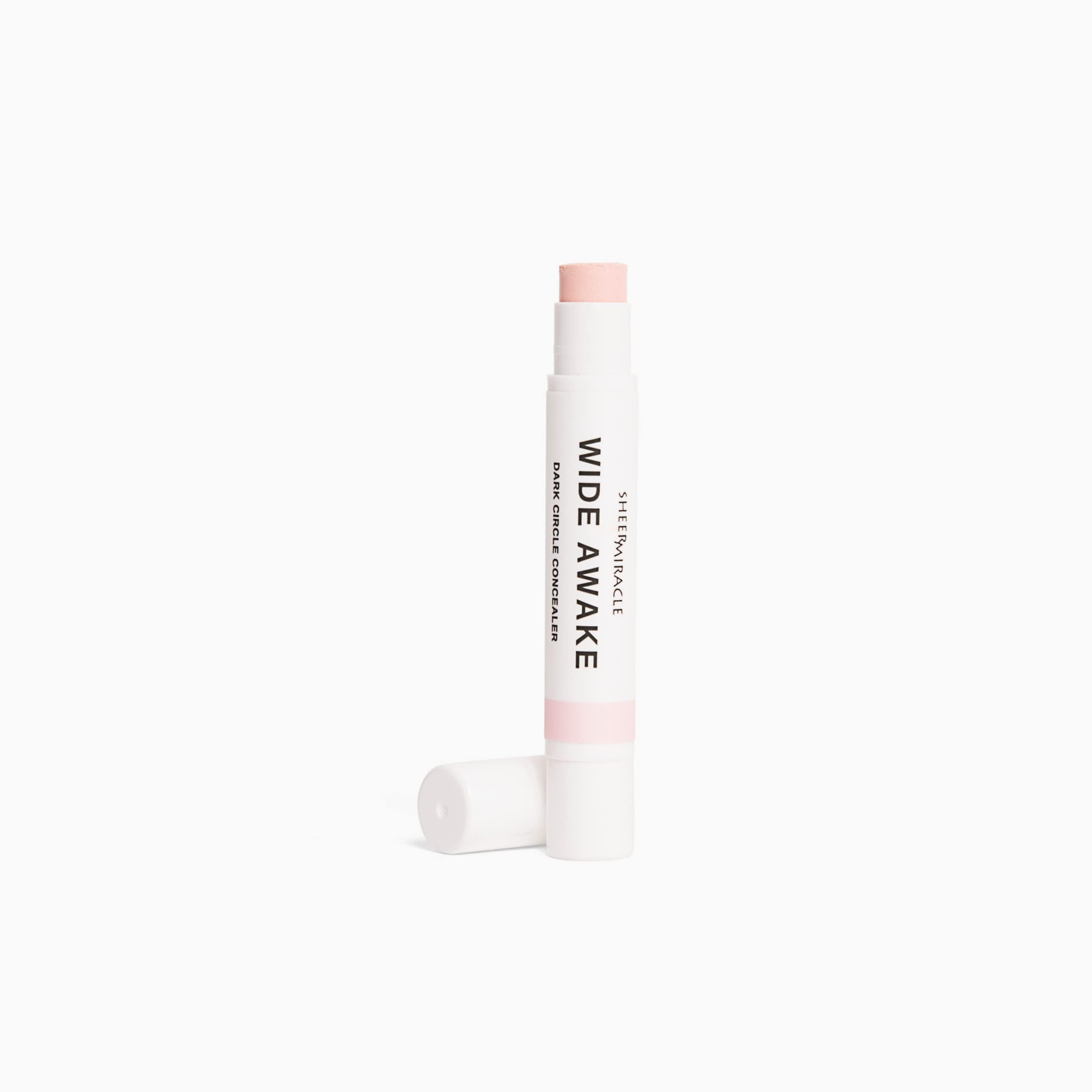 Sheer Miracle Wide Awake Dark Circle Concealer, Pink Brightens Under Eye Area, Vegan & Organic Eye Brightening Color Corrector, Light โ Medium Skin Tone, 2g