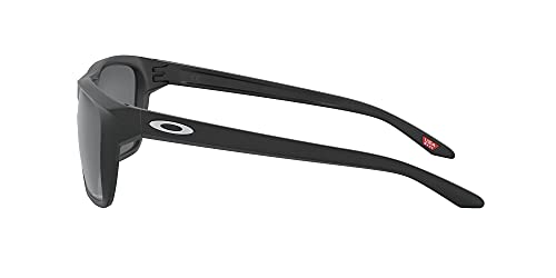 Oakley Men's OO9448F Sylas Low Bridge Fit Rectangular Sunglasses, Matte Black/Prizm Black, 58 mm