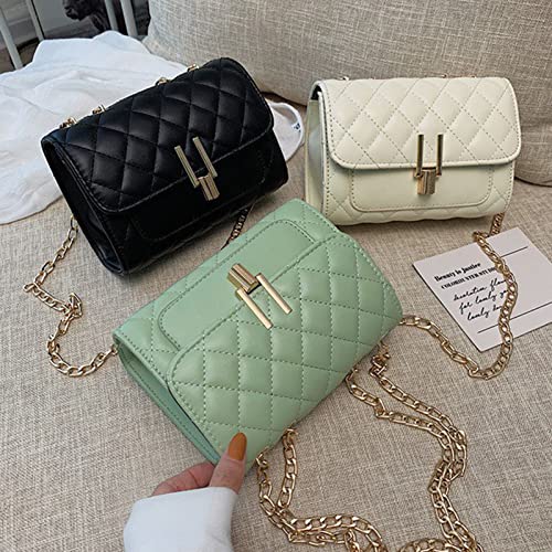 Chain Bag All-match Delicate Faux Leather Women Single-shoulder Diagonal Messenger Bag for Daily Use Shoulder Bag