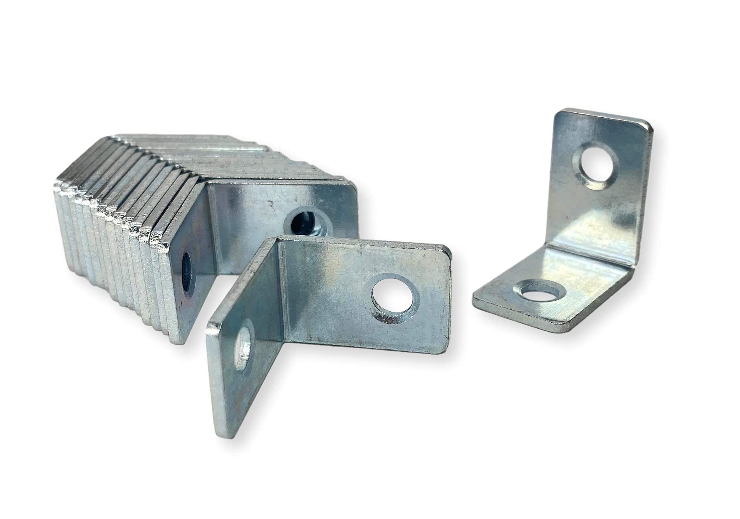 Elegent Upholstery 1*1*5/8 Inch Square Edge 90 Degree Corner L Brace Brackets - Set of 16 16-00460
