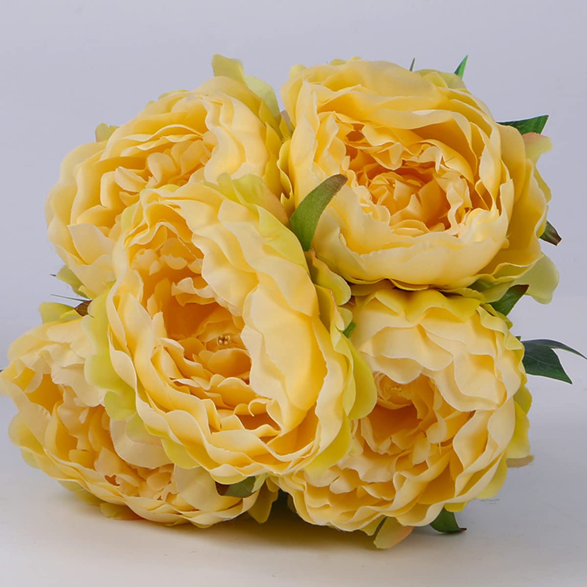 Hovebeaty Artificial Peony Silk Flowers Bouquet Home Wedding Decoration (deep Pink)