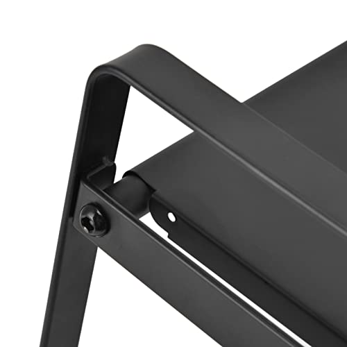 Kitchen Shelf, Large loadbearing Cabinet Shelf Stand Multifunction for Office Kitchen Bathroom 21 * 51cm Long Black Carbon Steel