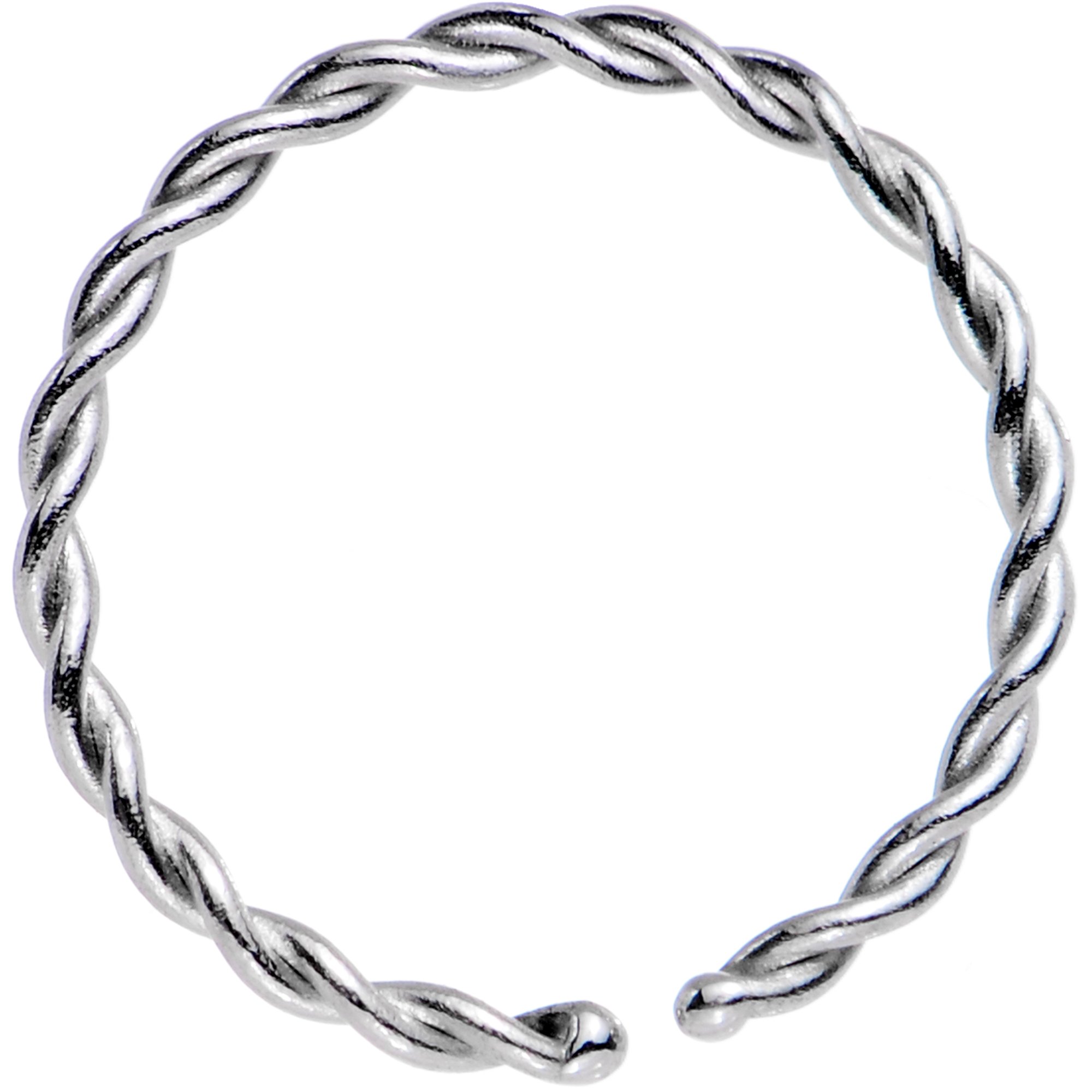 Body Candy Annealed Stainless Steel Seamless Braided Circular Ring 20 Gauge 5/16"