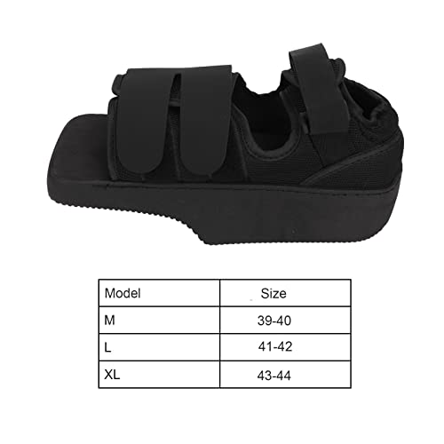 BOLORAMO Broken Toe Injury Shoe, Offloading Boot Arch Support Protective Non Slip with Adjustable Fastening Straps for Foot Recovery(L)