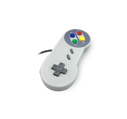 Kinyanco 2-Pack Replacement SNES Controller Super Controllers, Game Controller Gamepad for SNES Original Super Entertainment System