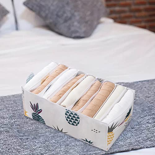 HEYBEC wardrobe storage organizers, Foldable Storage Box, Fabric Wardrobe Storage Organizer, Large Dresser Drawer Organizer, Wardrobe Clothes Organizer for Shirts, Ties, Socks, Bras, Underwear