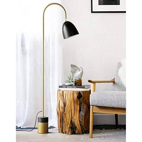 Floor Lamp Standing Lamp Modern Reading Floor Lamp Crafts LED Floor Lamps with Adjustable Neck LED Floor Task Light for Living Room,Bed Room,Office,Black/Brass Gold Modern Standing Lamp Retro floor la