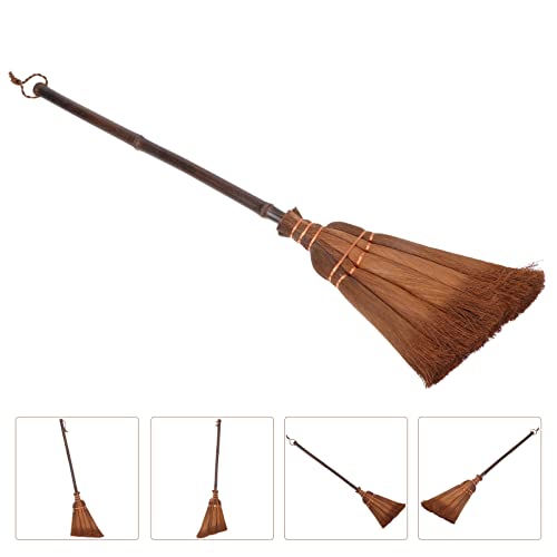 Cabilock Straw Broom Natural Grass Broom Hand Handle Broom Straw Broom Floor Cleaning: Sweeping