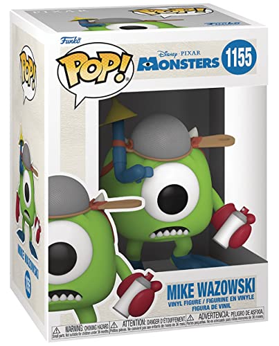 POP Disney Pixar: Monsters Inc. 20th - Mike Wazowski with Mitts Funko Vinyl Figure (Bundled with Compatible Box Protector Case)