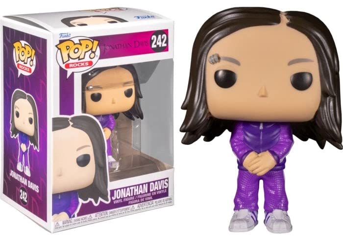 POP Korn - Jonathan Davis Funko Rocks Vinyl Figure (Bundled with Compatible Box Protector Case)