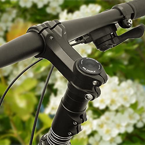 BLOOKE Bike Fork Stem Extender Bicycle Handlebar Stem Riser,Adjustable Aluminium Alloy Head Up Adapter for 1-1/8"Bike Neck Extender Black