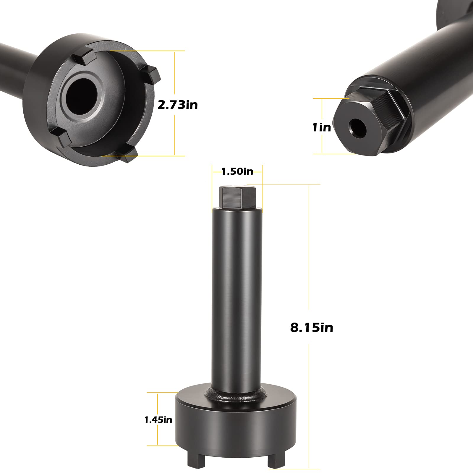 Bearing Carrier Retainer Wrench Tool Fits for Mercury Mercruiser Alpha One Bravo One Generation II Trs Outdrives, Alternative to 91-61069, 91-61069T, 18-9858