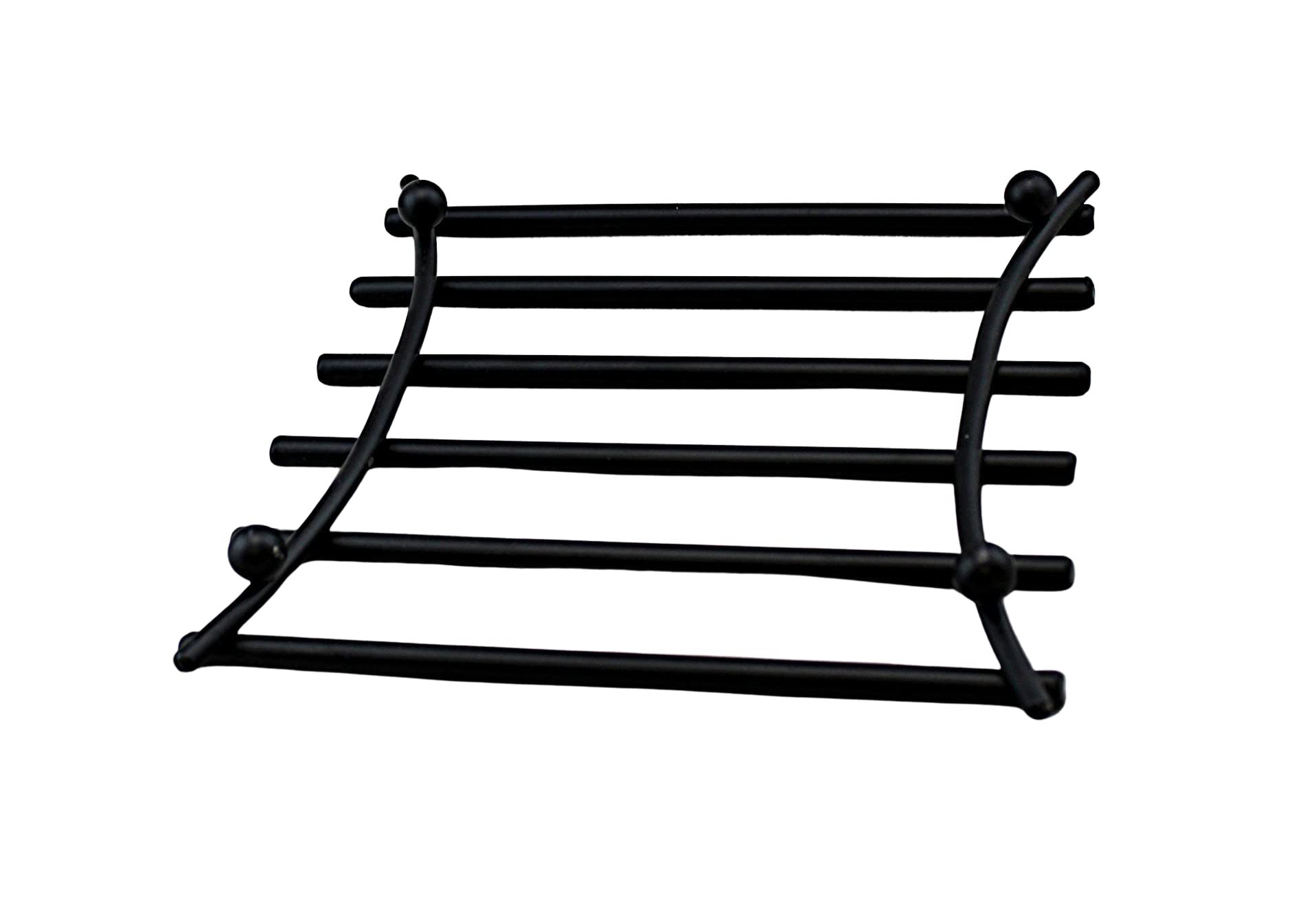 Dependable Industries Modern Sleek Euro Square Heavy Weight Steel Black Decorative Design Kitchen Trivet Protect Tables and Countertops from Hot Pots Trays and Pans