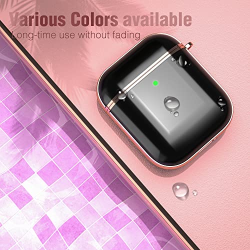 Maxjoy Compatible AirPod Case Cover, Cute Air Pod 2 Hard Shell for Women with Keychain Protective Air Pod 2nd 1st Generation Cover