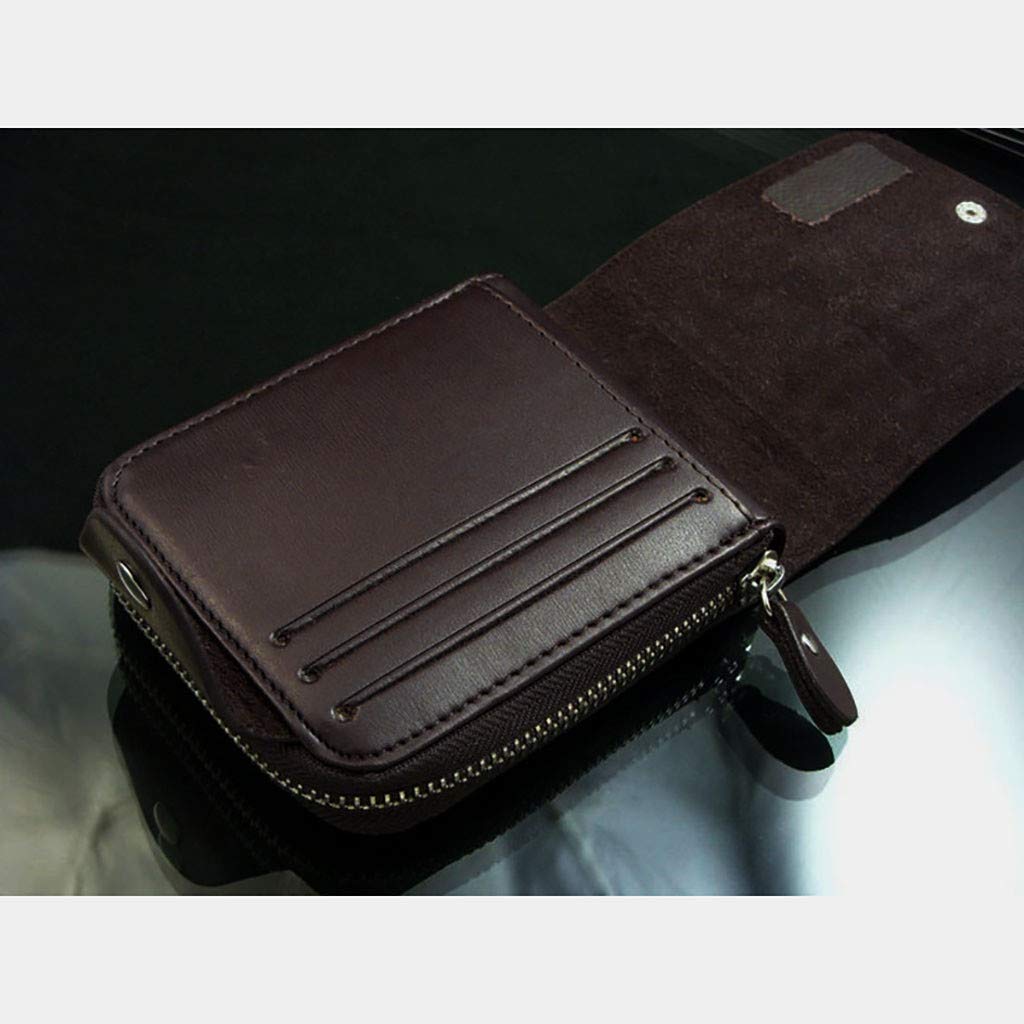 Charming Purse Leather Billfold Card Handbag Mens Holder Zip Clutch Wallet