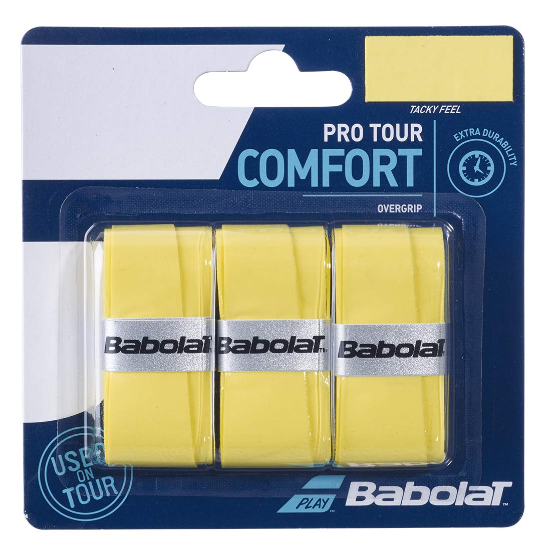 BABOLAT OVERGRIP PRO Tour X3 Jaune 653037 349