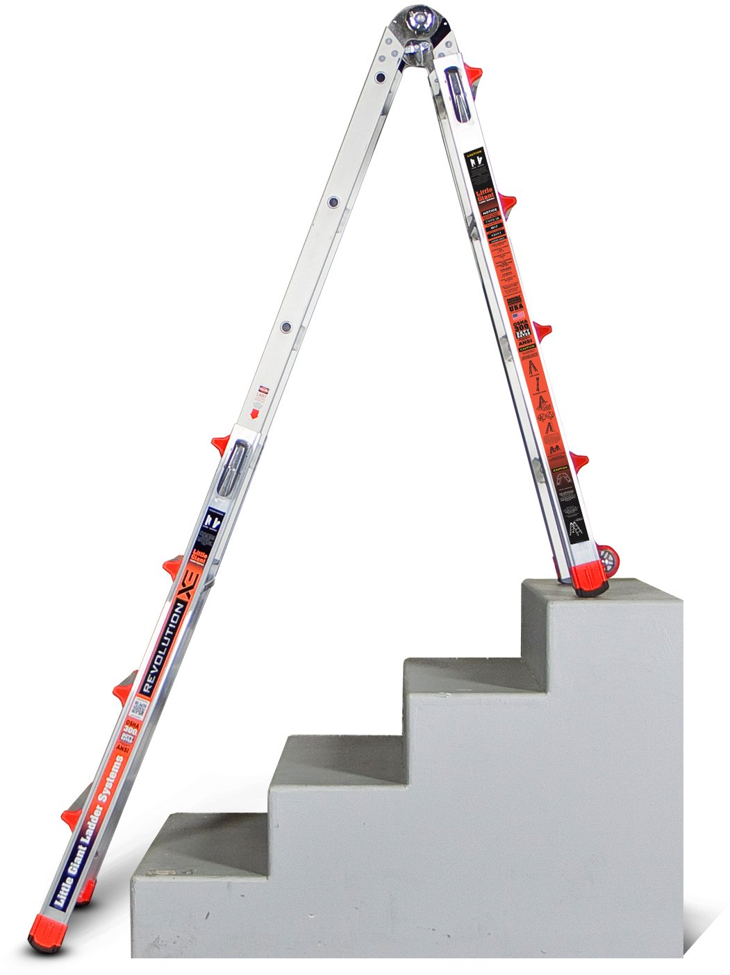 Little Giant Ladders 12017EN Revolution M17 Set, Silver, 4 x 4 ft