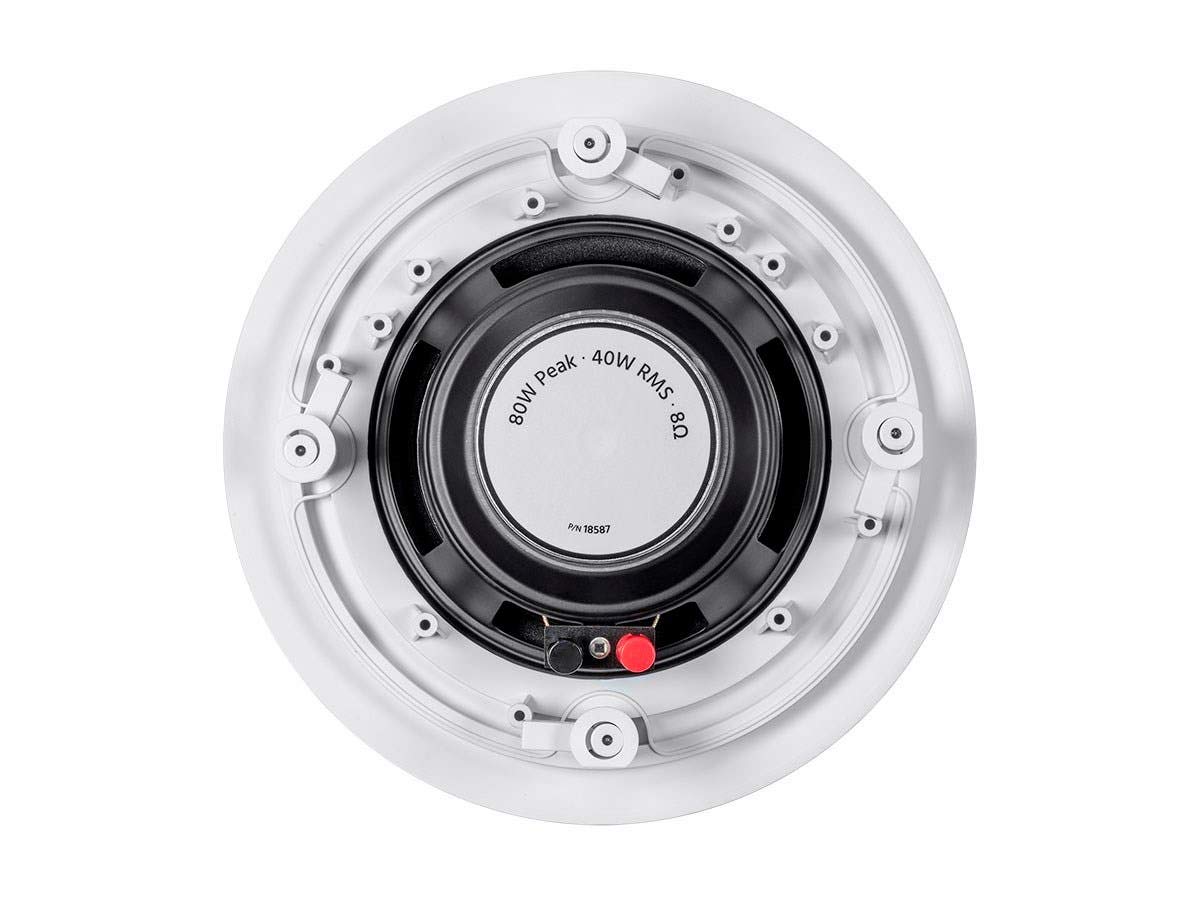 Monoprice 2-Way Polypropylene Ceiling Speakers - 6.5 Inch, Pair, With Paintable Grille - Aria Series