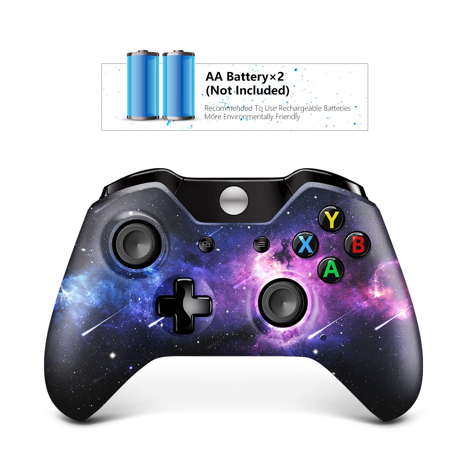 CHASDI Xbox One Wireless Controller, Custom Deisgn Starry Sky V2 Xbox Controller with 3.5mm Headphone Jack for All Xbox One Models, Series X S and PC
