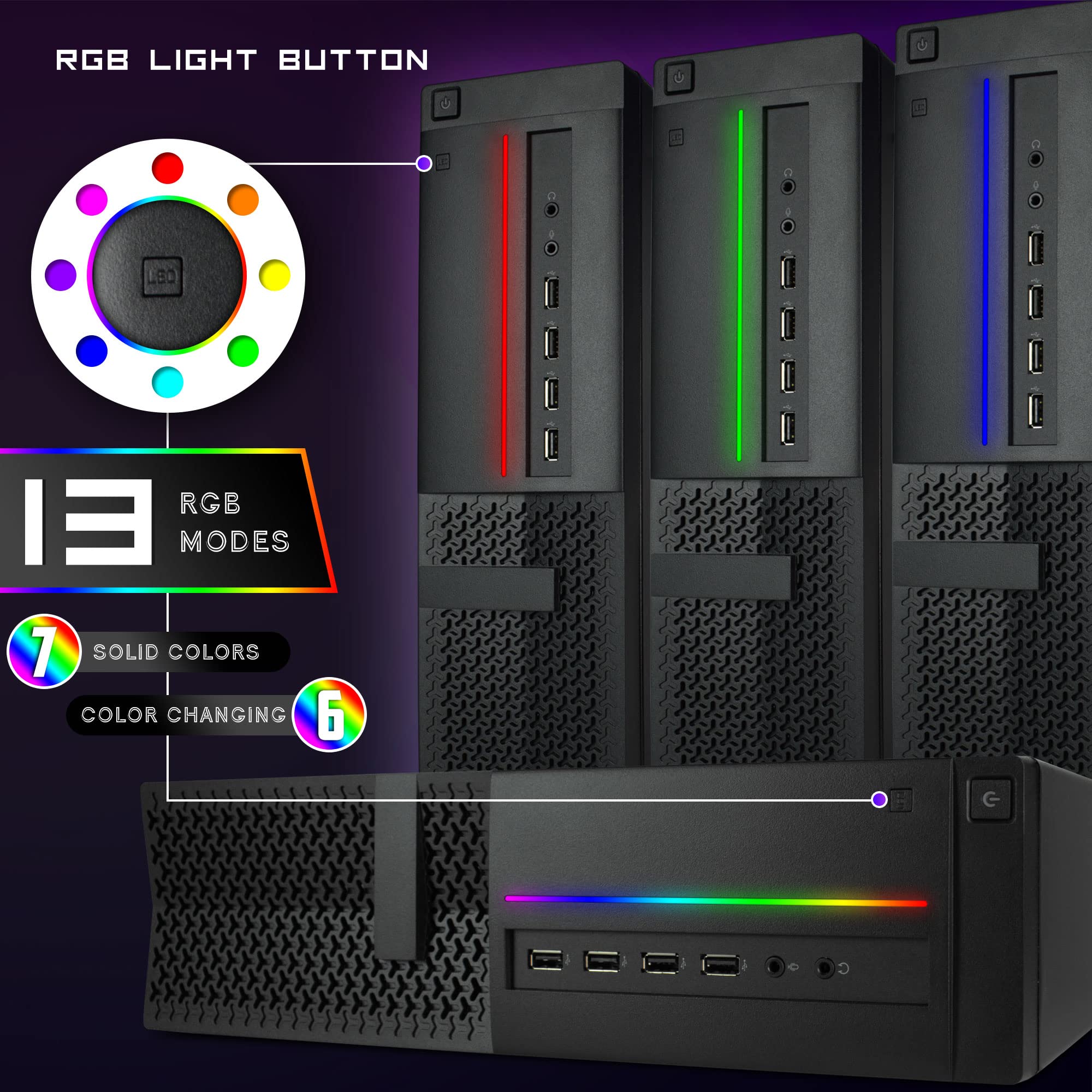 Dell OptiPlex 7010 Small RGB Desktop Computer (SFF) | Intel i5 (3.5GHz Turbo) | 16GB RAM | 500GB SSD Solid State + 1TB HDD| 5G-WiFi + Bluetooth | Win 10 Pro | Ultimate Desktop Kit (Renewed)