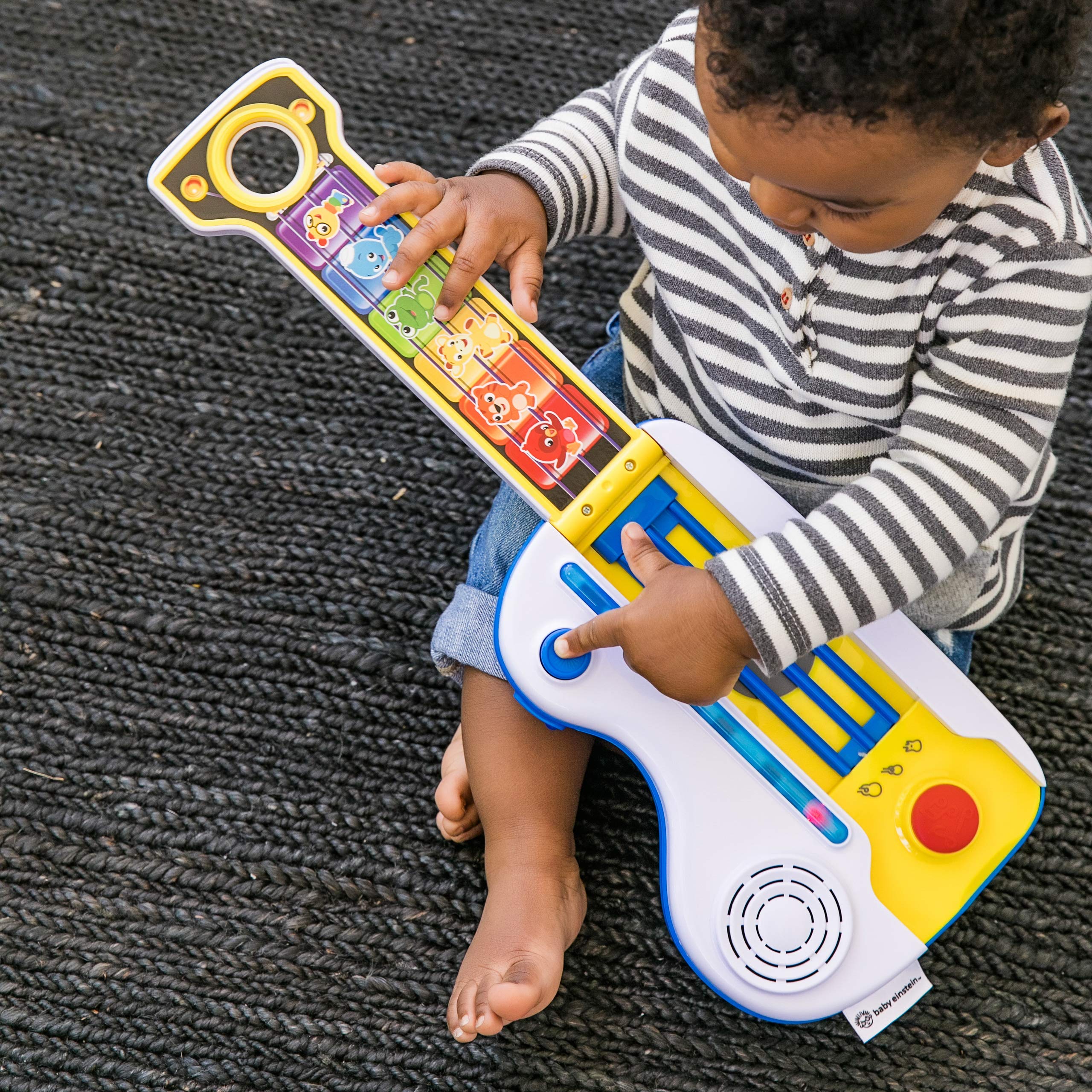 Baby Einstein Flip & Riff Keytar Musical Guitar and Piano Toddler Toy with Lights and Melodies, Ages 12 months and up