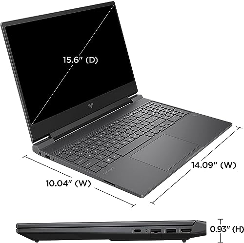 HP Victus 15.6" Full HD 144Hz Gaming Laptop | AMD Ryzen 5 7535HS | NVIDIA GeForce RTX 2050 | 16GB RAM DDR5| 512GB SSD | Backlit | Windows 11 Home | Bundle with 64GB USB Flash Drive