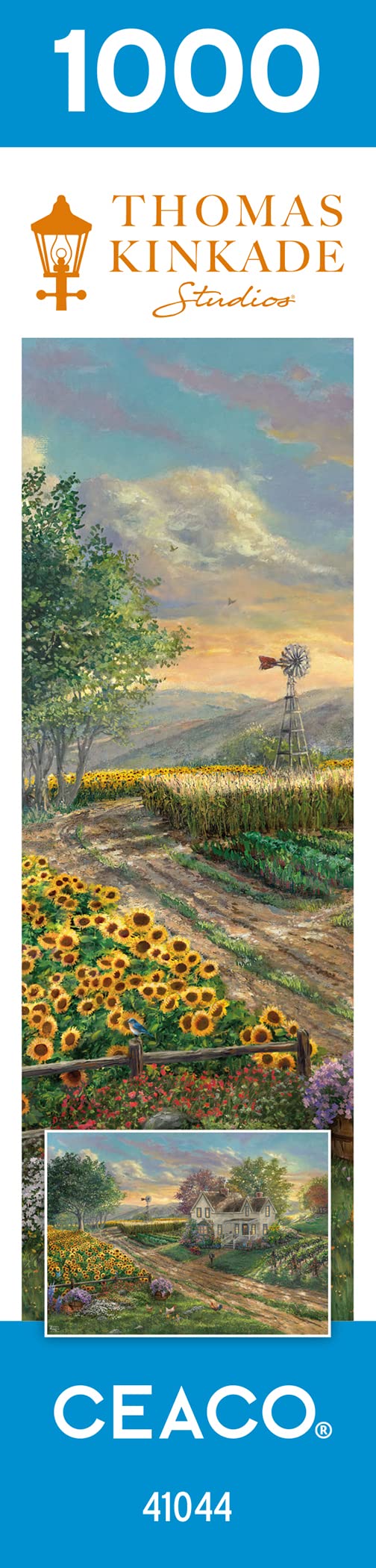 Ceaco - Thomas Kinkade - Sunflower Fields - 1000 Piece Jigsaw Puzzle