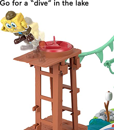 Imaginext Spongebob Playset, Camp Coral, Campground with Character Figure and Play Pieces for Preschool Pretend Play 3+ Years (Amazon Exclusive)