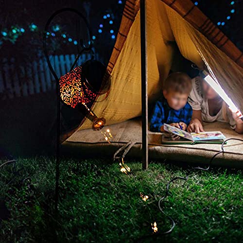 QYK -Shower Garden Art Light, Powered Watering Can Led Light Fairy Lights String, Party Home Garden Yard Decor, Yard Decor Solar Lamps Outdoors