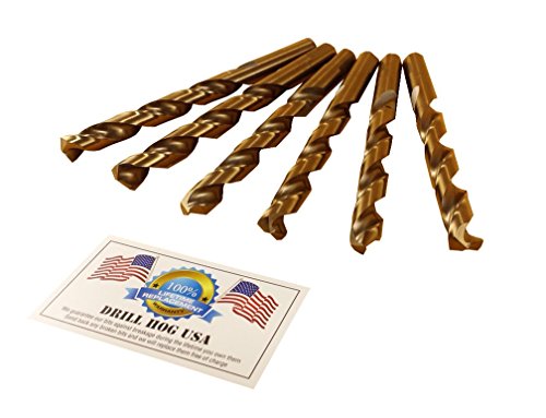 Drill Hog USA 1/2" Cobalt M42 Drill Bits 6 Pack