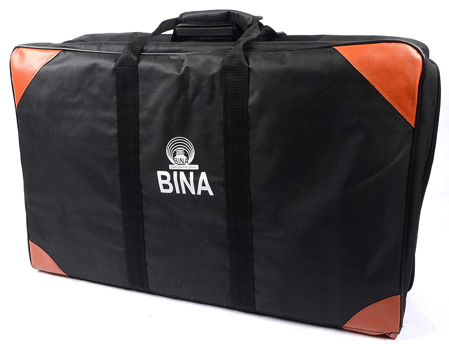 LATEST ORIGINAL BINA 17DX PRO-GRADE INDIAN PORTABLE 9-STOPPER TEAK HARMONIUM w COUPLER + BAG