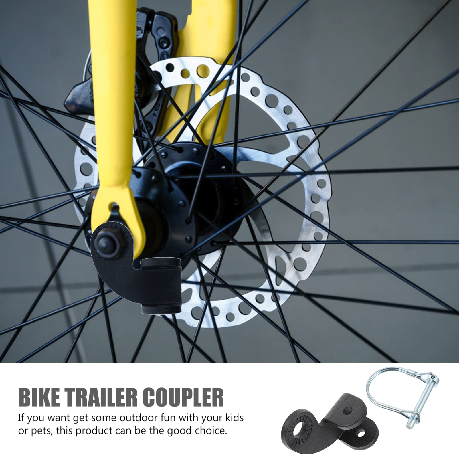 BESPORTBLE 2 Sets Bicycle Traction Head Coupler Pet Steel Baby