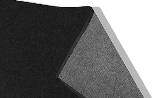 Koeckritz Outdoor Area Rug Carpet, Lightweight for Patios, Gazebos, Sheds, Decks, Garages, Trade Show Booths, Black, 9 x 12