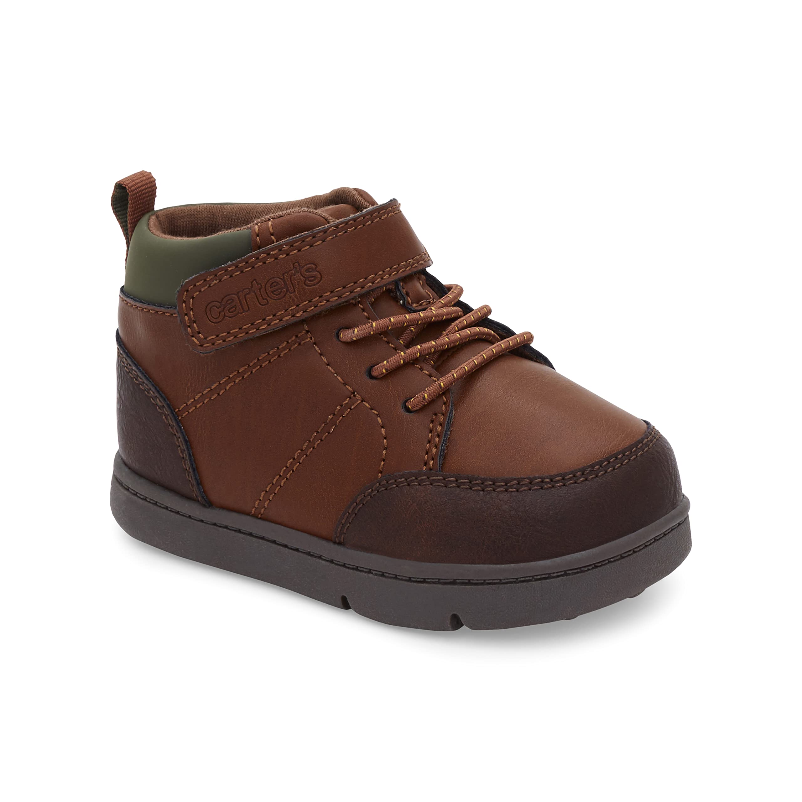 Carter's Every Step Baby Boys Luca-Bp First Walker Shoe, Brown, 3 Infant