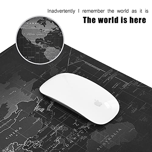 VIPAMZ Extended XXXL Gaming Mouse Pad - 35.4"x15.7"x0.12" Dimension - Portable with Extended XXL Size - Non-Slip Rubber Base - Special Treated Textured Weave with Precision Control (worldmap)