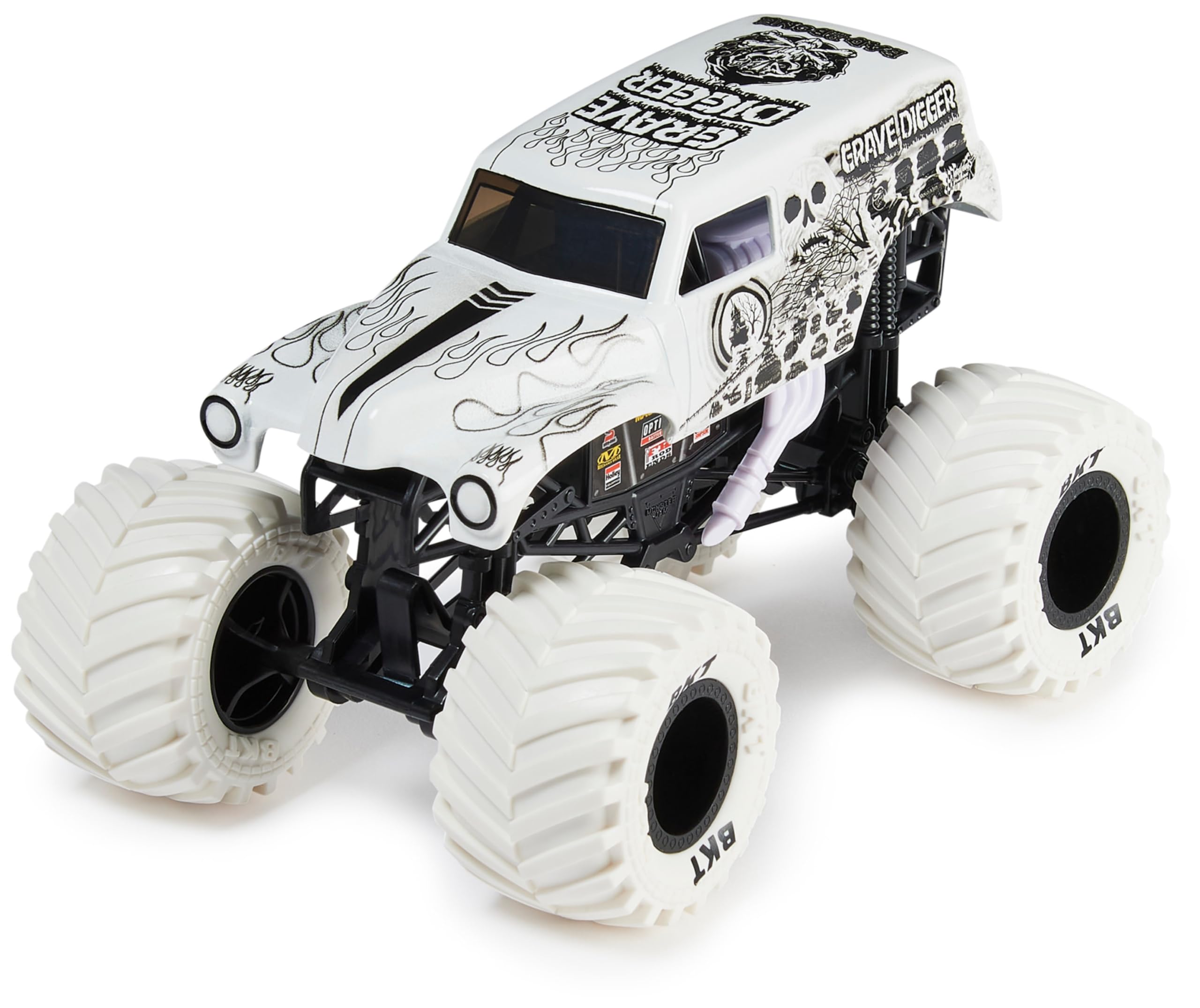 Monster Jam, Official Grave Digger Monster Truck, Collector Die-Cast Vehicle, 1:24 Scale (Purple)