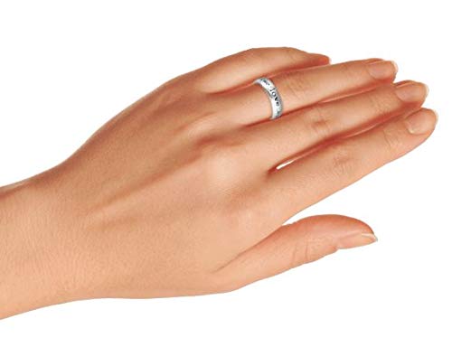 Bling Jewelry True Love Waits Sterling Silver Purity Ring,Size:5