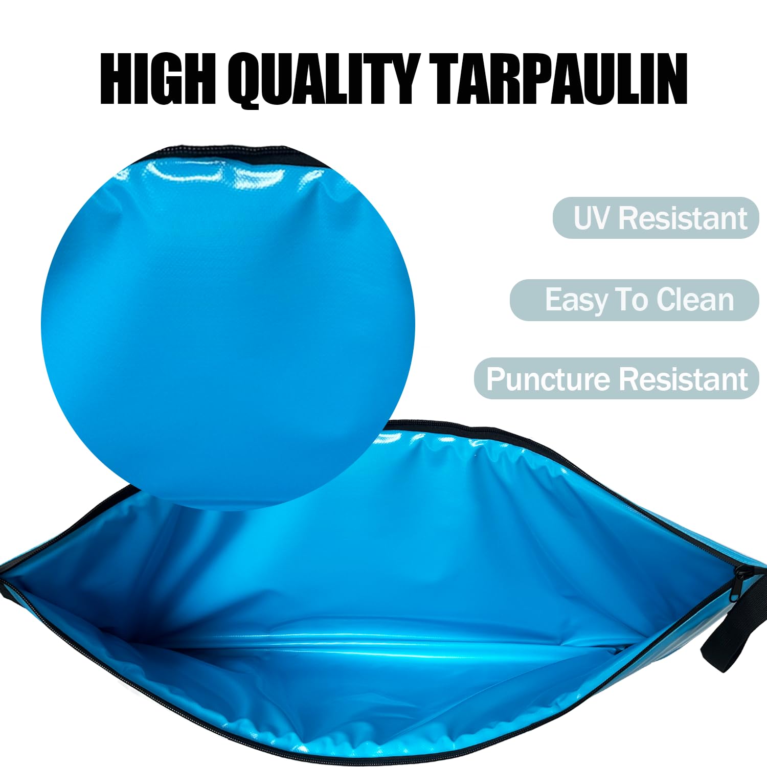 Buffalo Gear Insulated Fish Cooler Bag 48x18 In,Large Fish Kill Bag,Portable Waterproof Leakproof Fish Bag Keep Ice-Cold More Than 24 Hours (Blue)