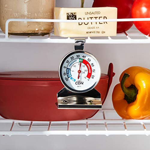 CDN RFT1 Proaccurate Heavy Duty Refrigerator Freezer Thermometer, ProAccurate Heavy Duty Refrigerator/Freezer Thermometer