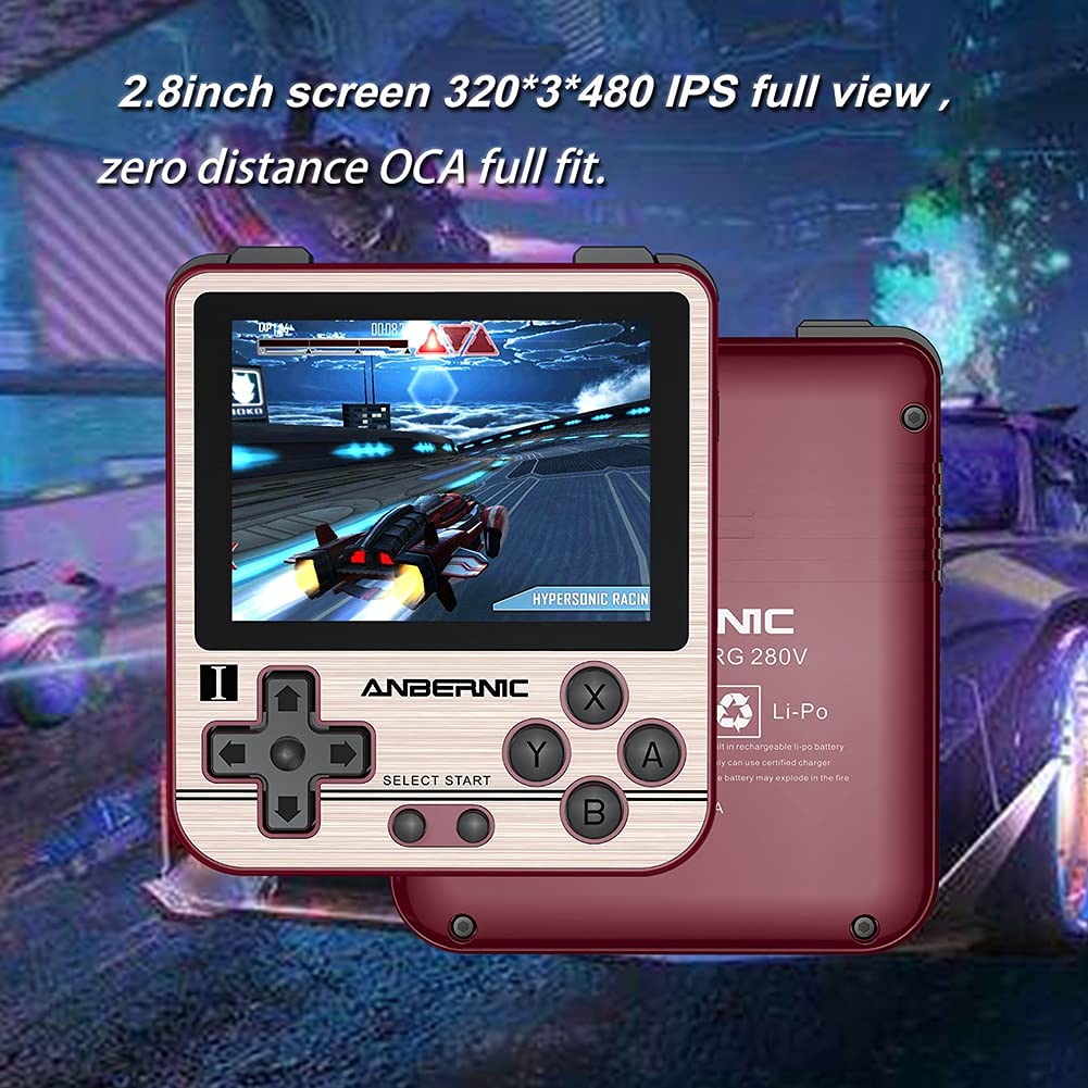 RG280V Pocket Retro Game Console Adults Handheld Mini Gaming Player