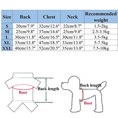 Dogs Pullover Sweater Winter Dog Clothes Sweater Warm Christmas Pet Sweaters For Small Dogs Pet Clothing Pet Solid Antlers Pullover Sweater Puppy Apparel 5 Sizes Pet Clothes for Medium Dogs (Red, XXL)