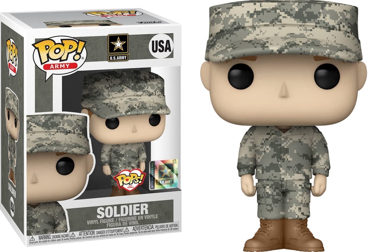 US Army - Soldier in Combat Uniform! Funko Pop Vinyl Figure (Bundled with Compatible Pop Box Protector Case)