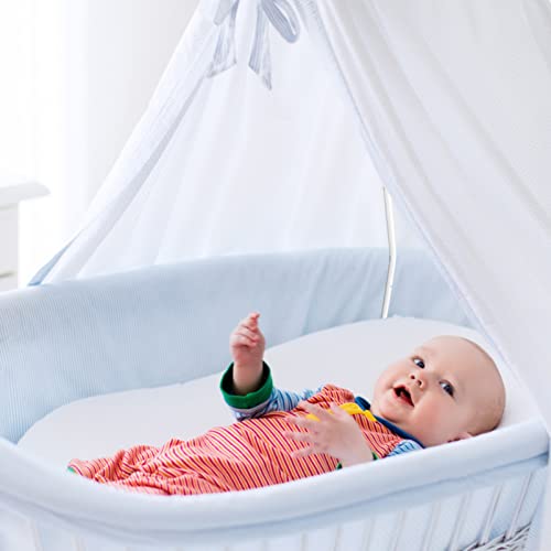 NUOBESTY Mosquito Net Stand, Mosquito Net Holder Clip- On Crib Canopy Holder Rack Mosquito Net Accessories for Baby Crib Bed